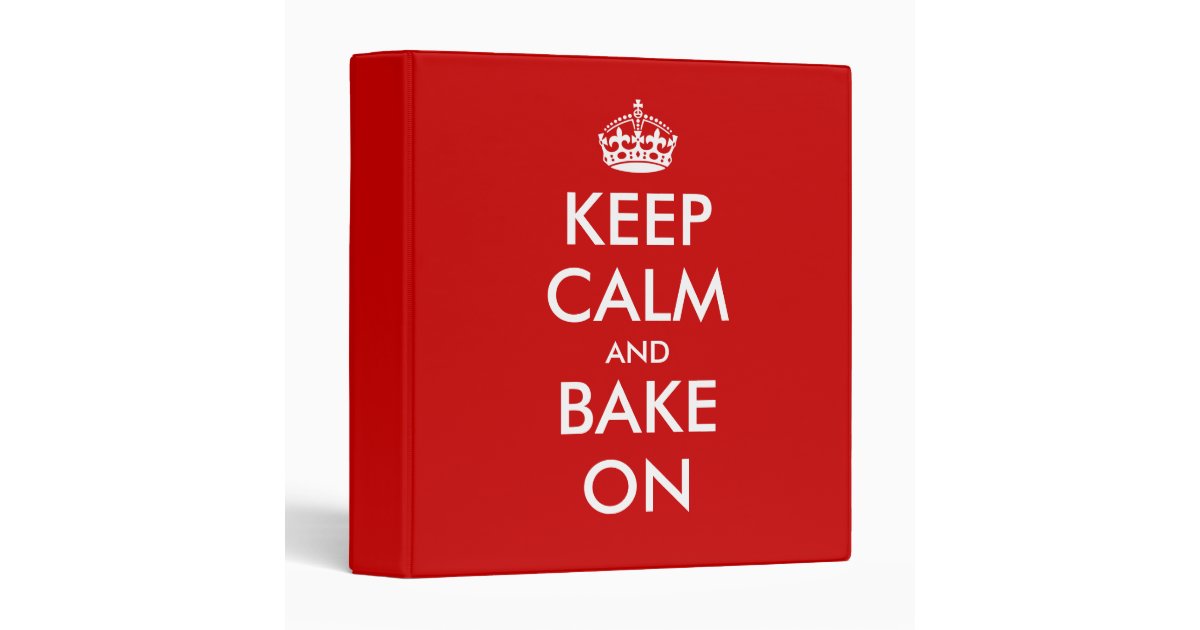 Custom Keep calm binder | Customizable template | Zazzle