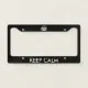 Custom Keep Calm car license plate frame | Zazzle