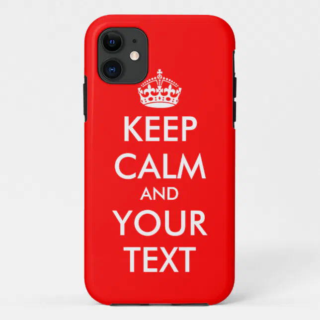 Custom Keep Calm iPhone 5 case | Customizable | Zazzle