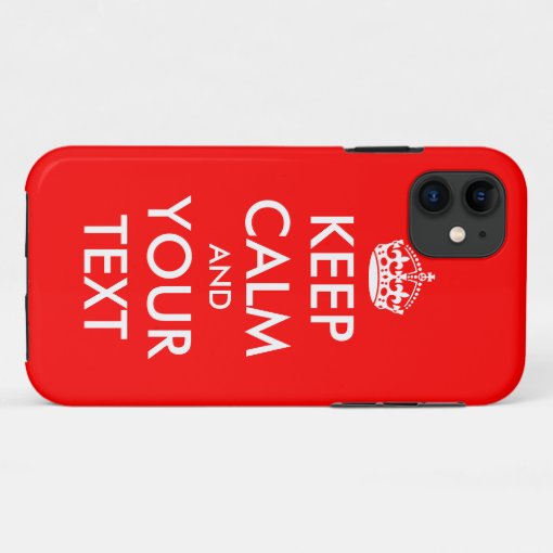 Custom Keep Calm iPhone 5 case | Customizable | Zazzle