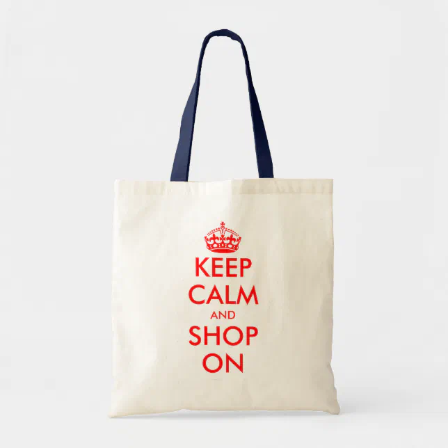 Custom Keep Calm tote bag | Customizable template | Zazzle
