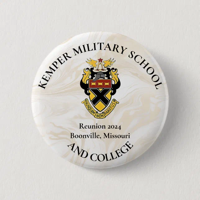Custom Kemper Military School and College Reunion Button | Zazzle