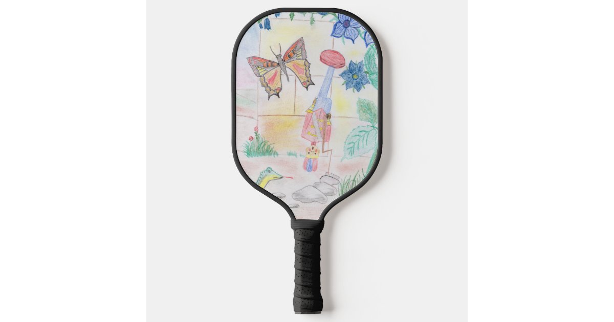 Custom Kids Artwork, Nutcracker toy, butterfly, Pickleball Paddle | Zazzle