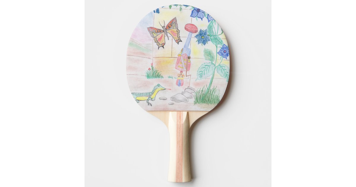 Custom Kids Artwork, Nutcracker toy, butterfly, Ping Pong Paddle | Zazzle