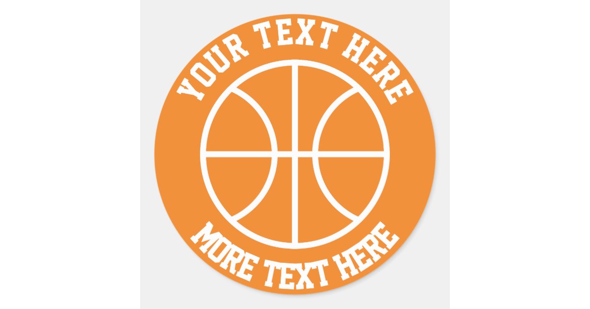 Custom kids Birthday party favor basketball sports Classic Round ...