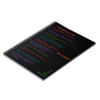 Custom Kids Funny Crazy Wacky To Do Lists Notebook | Zazzle