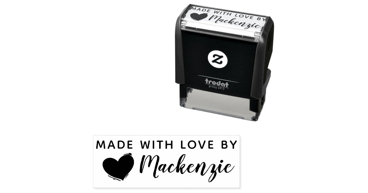 Custom Kids Made With Love Stamp | Zazzle