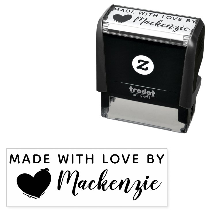 Custom Kids Made With Love Stamp | Zazzle