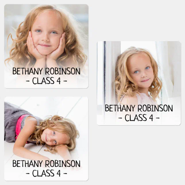 Custom Kids Name & School Class Labels | Zazzle