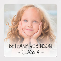 Custom Kids Name & School Class Labels | Zazzle
