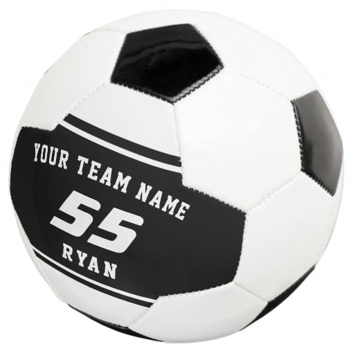 Custom Kids Soccer Ball with Team, Name, Number | Zazzle