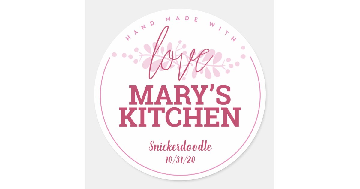 Custom Kitchen Labels + Your Name | Zazzle