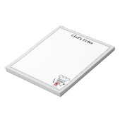 Custom kitchen notepads with cute chef cartoon | Zazzle