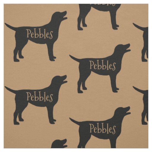 Custom Labrador Retriever Dog Fabric | Zazzle.com