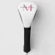 Custom Ladies Pink Name Monogram Golf Head Cover | Zazzle
