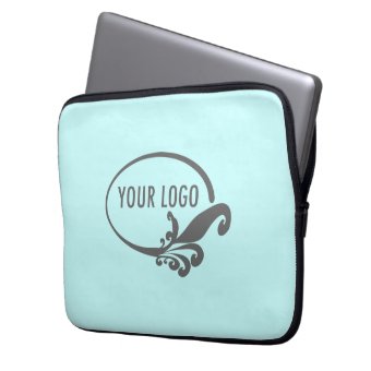 Custom Laptop Sleeve Bag Business Logo Branded | Zazzle