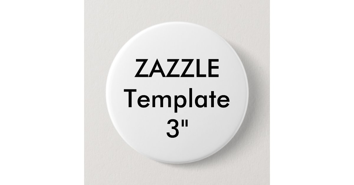 Custom Large 3" Round Button Pin | Zazzle