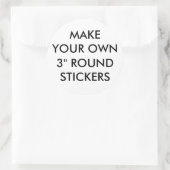 Custom Large Glossy 3" Round Stickers | Zazzle