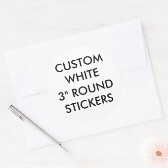 Custom Large Glossy 3" Round Stickers | Zazzle
