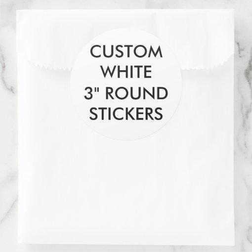 Custom Large Glossy 3" Round Stickers | Zazzle
