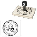 Custom Large Homemade Bakery Logo Circular Rubber Stamp | Zazzle