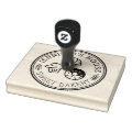 Custom Large Homemade Bakery Logo Circular Rubber Stamp | Zazzle