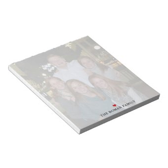 Custom Large Photo Personalized Family Notepad | Zazzle
