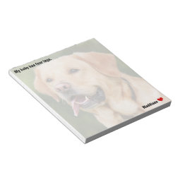 Custom Large Photo Personalized Pet Notepad | Zazzle