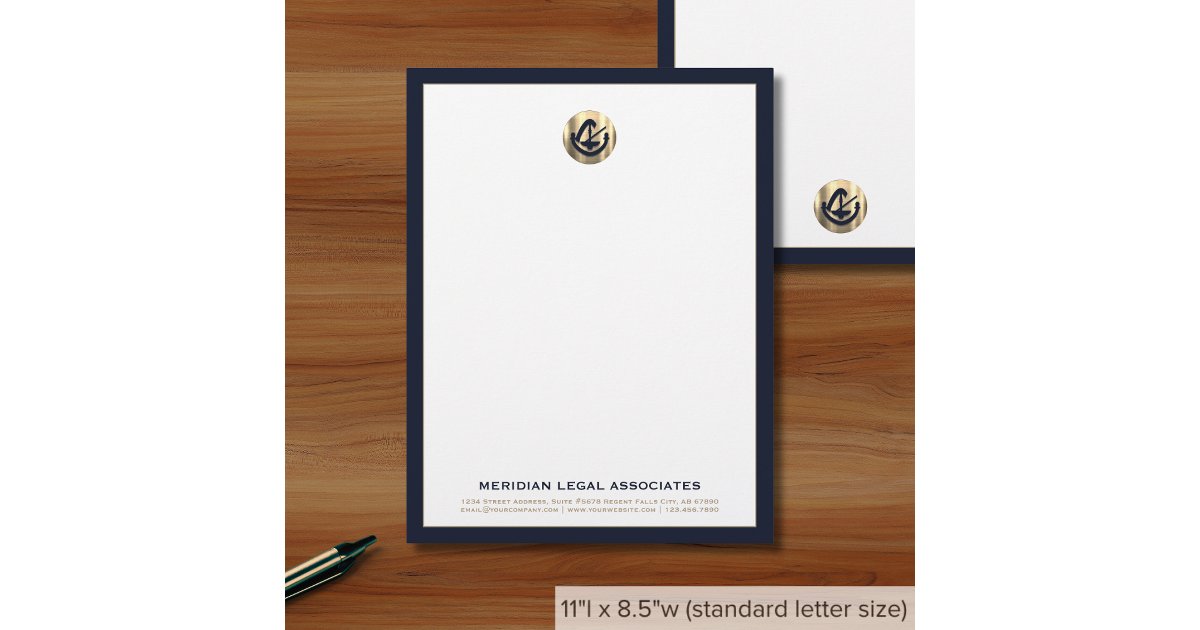 Custom Law Firm Letterhead | Zazzle