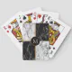 Custom Letter Playing Cards Black White Marble | Zazzle