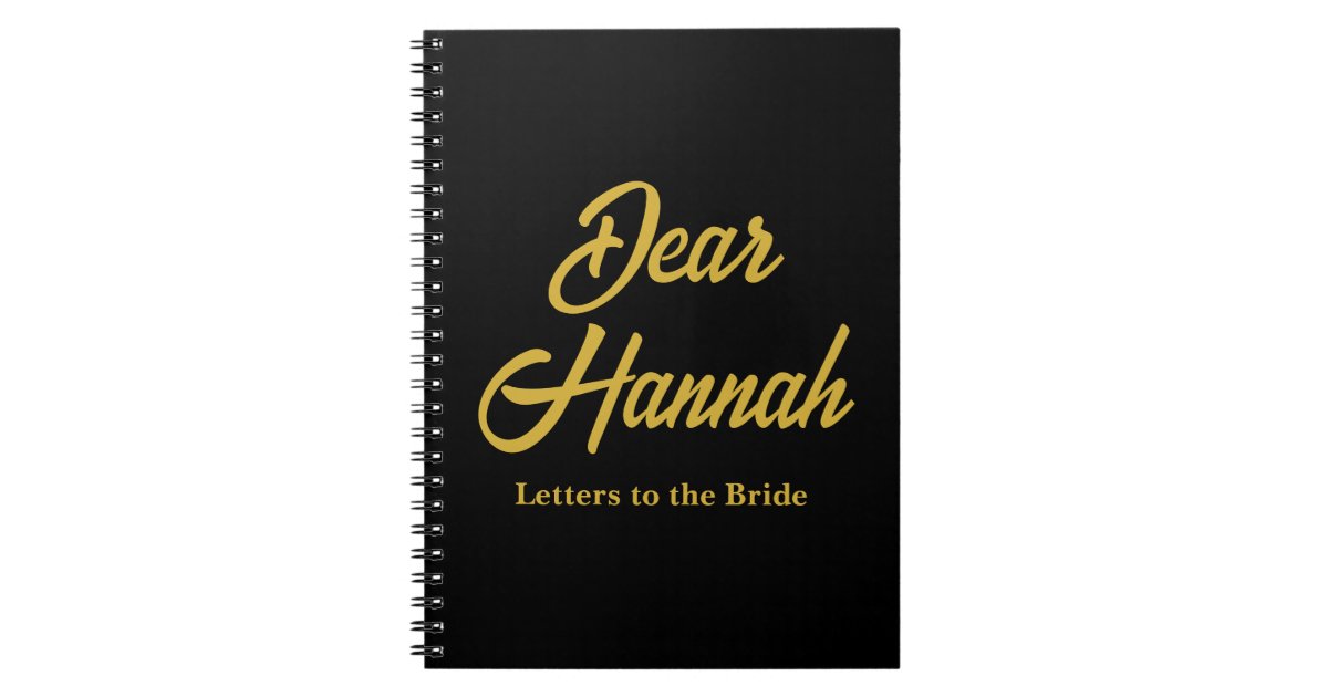 Custom Letters to the Bride Hen Do Bridal Shower Notebook | Zazzle