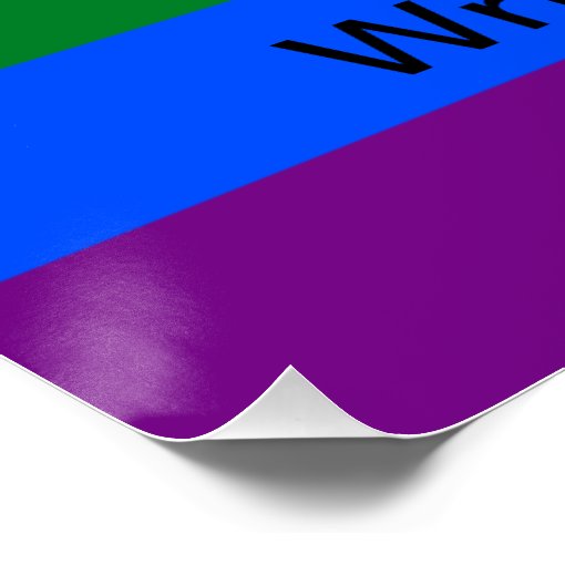 Custom LGBT flag Poster | Zazzle