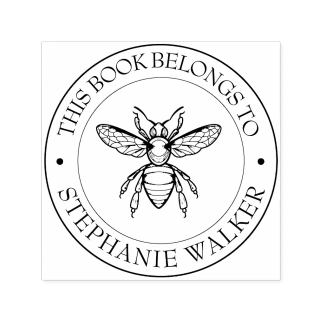 Custom Library Book Stamp - Ex Libris - Bookplate | Zazzle