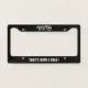 Custom license plate frame with black bowling ball | Zazzle