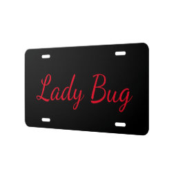 Custom License Plate - Lady Bug | Zazzle
