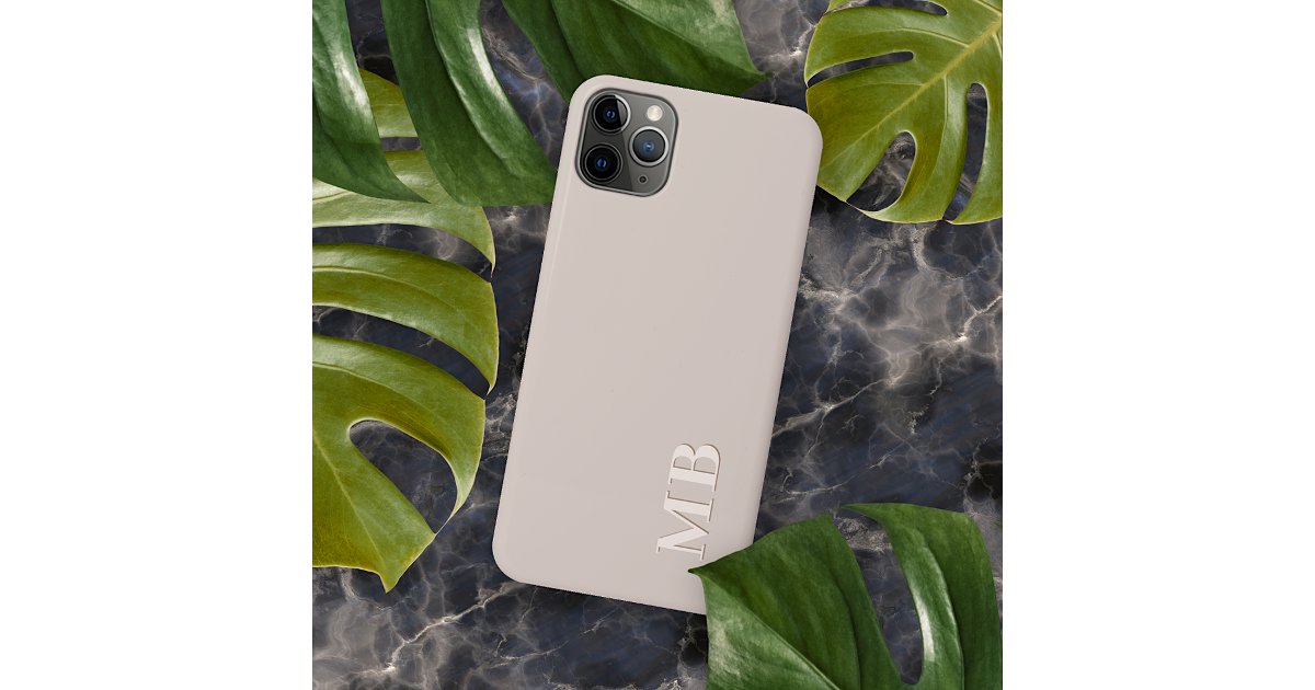 Custom Light Ecru Beige Neutral Cream Colored iPhone Case | Zazzle