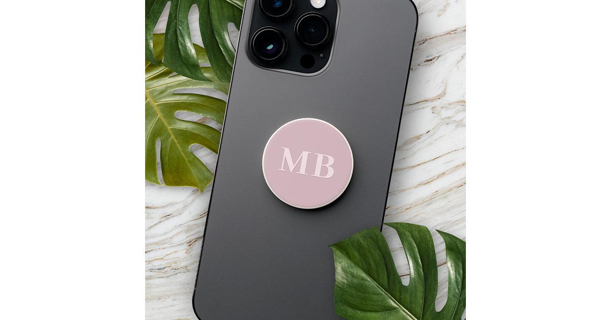 Custom Light Pastel Dusty Rose Blush Pink Colored PopSocket | Zazzle