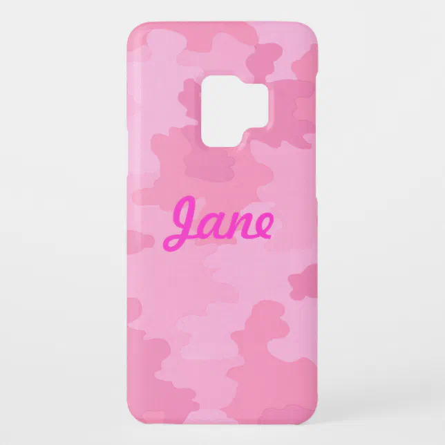 Custom Light Pink Camouflage Samsung Galaxy Case | Zazzle