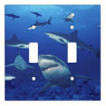 Custom Light Switch Cover-Sharks | Zazzle