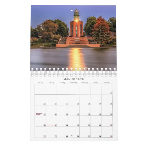 Custom Lighthouse Calendar|Editable Year Text Calendar | Zazzle