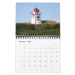 Custom Lighthouse Calendar|Editable Year Text Calendar | Zazzle