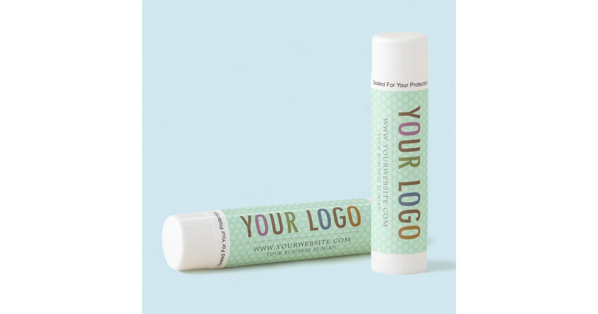 Custom Lip Balm with Company Logo Paraben Free | Zazzle