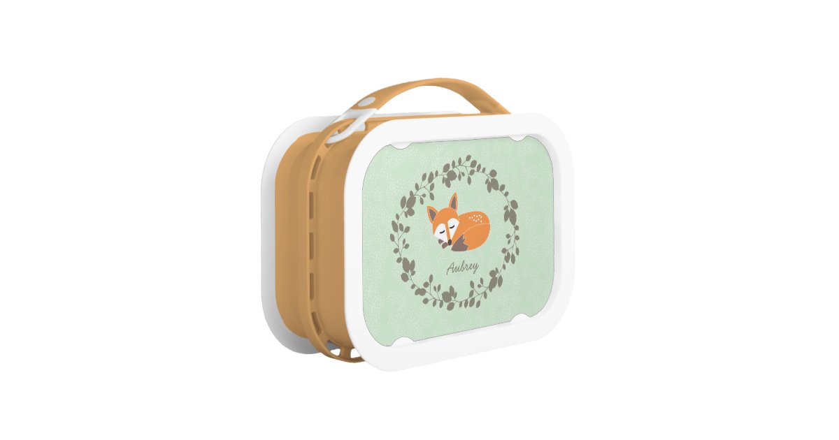 Custom Little Fox Lunchbox | Zazzle