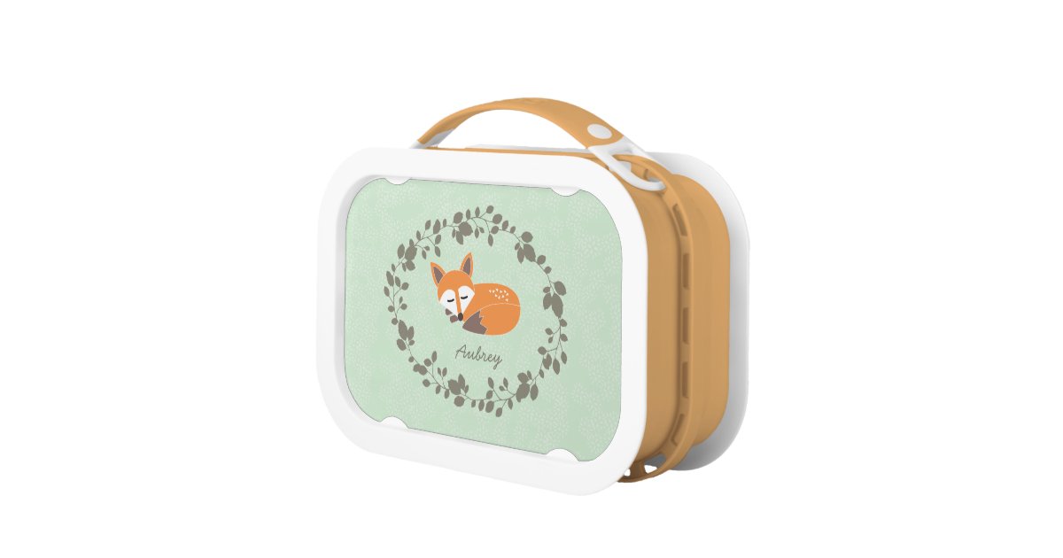 Custom Little Fox Lunchbox | Zazzle
