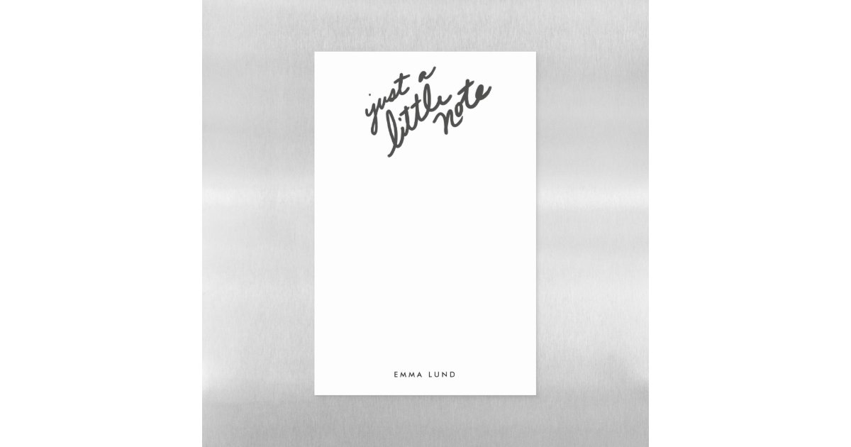 Custom Little Note Stationery Magnetic Dry Erase Sheet | Zazzle