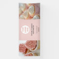 Custom Logo 2 Photos Blush Pink Bakery Business Banner | Zazzle