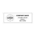 Custom Logo & Address Self-inking Stamp | Zazzle