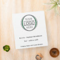 Custom Logo and Text Business Binder Basic | Zazzle