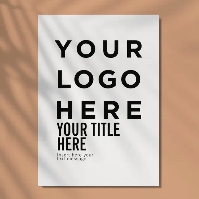 Custom logo and text modern sharp invitation card | Zazzle