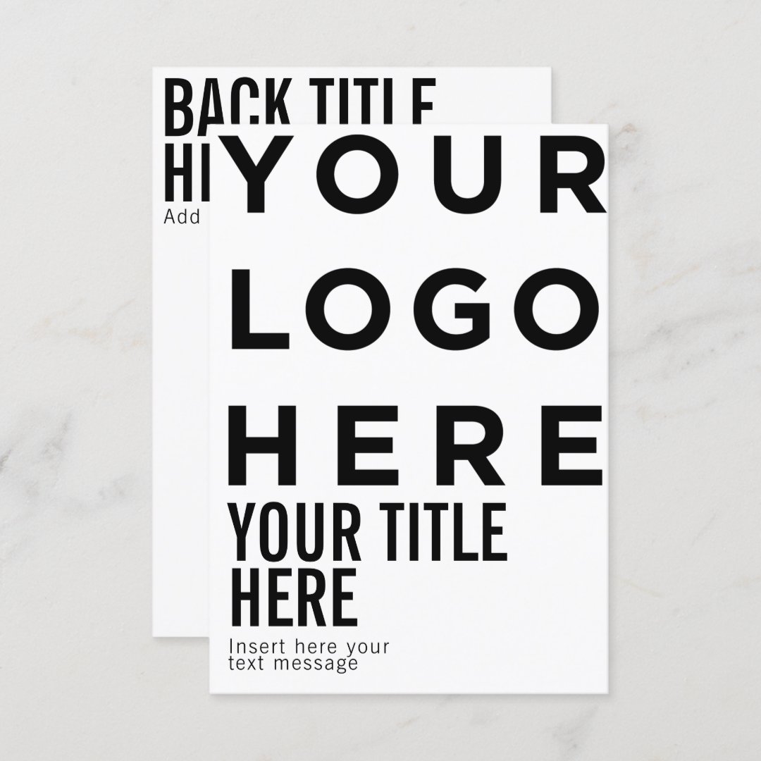 Custom logo and text modern sharp invitation card | Zazzle